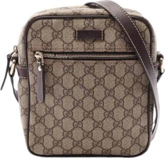 Gucci Sac bandouli&egrave;re vintage Pre-owned - Femme - Pre-owned - Brun - Taille: ONE Size
