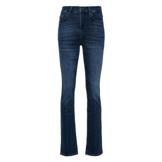 Frame Denim Femme, Jeans, Bleu, Taille: W26 Jean Long Droit Taille Haute