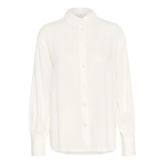 Kaffe Kamilia Hemd mit Kragen und Kn&ouml;pfen - - Blouses & Shirts - Damen - Wei&szlig; - XL