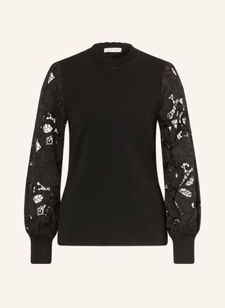 Phase Eight Pullover Harriet Mit Lochspitze schwarz