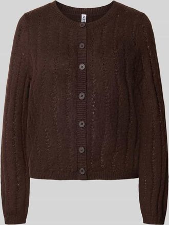 Pieces Regular Fit Strickjacke mit Rundhalsausschnitt Modell ADA