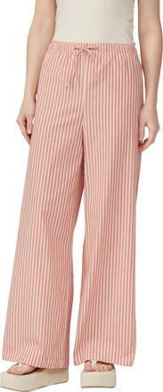 QS by s.Oliver Baumwoll-Streifenhose mit weitem Bein x Sarah & Tini