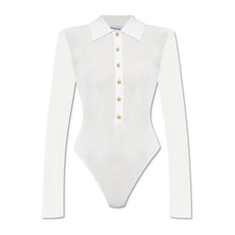 Self Portrait Femme, Tops, Blanc, Taille: 36 FR Corps avec boutons
