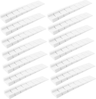 Artibetter 40 Stück Teiliges Möbelkeil aus Kunststoff Verstellbare Nivellierkeile für Tische Stühle Schränke und Kommoden Flexible Fußpads zur Stabilisierung Une
