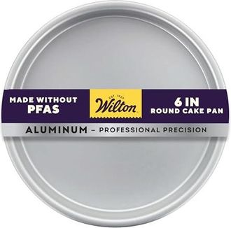 Wilton Performance Pans Runde Kuchenform Ø 15 cm: Backform Rund für Gleichmäßige Wärmeverteilung Kuchenblech Tortenform Kuchenbackform - 15,2x5,08 cm