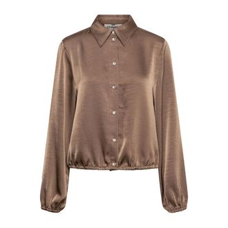 &Co Woman Damen, Blusen & Hemden, Braun, SGr&ouml;&szlig;e