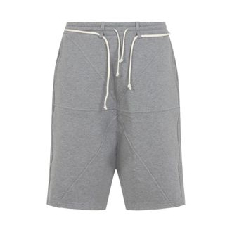 Mordecai Sweatshorts mit geometrischen N&auml;hten - - Shorts - Herren - Grau - S