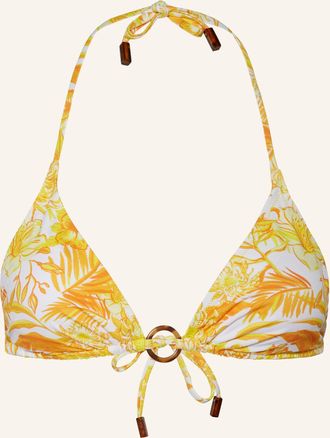 Vilebrequin Triangel-Bikini-Top Tahiti Flowers gelb