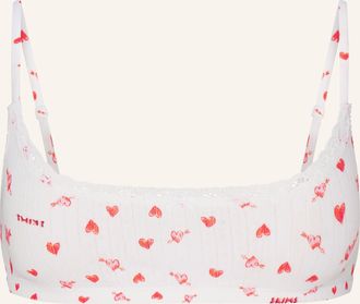 SKIMS Skims Bustier Lightweight Cotton weiss