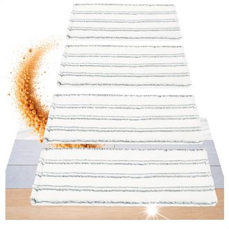 Com-Four 4X Mikrofaser Ersatzbezug - Wischbezug f&uuml;r 42 cm Bodenwischer - Wischmopp-Bezug f&uuml;r alle Bodenarten - Maschinenwaschbar bei 60 Grad - Langlebiger Putz