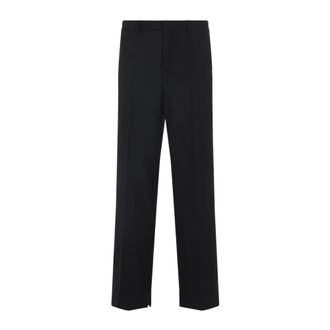 Gucci Luxuri&ouml;se Schwarze Wollanzughose - - Trousers - Herren - Schwarzk - M