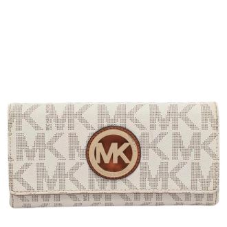 Michael Kors Pre-owned Leder-Geldb&ouml;rse - - Pre-owned - Damen - Wei&szlig; - ONE SIZE