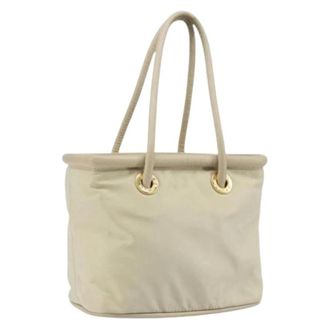 Celine Sac &agrave; main en nylon Pre-owned - Femme - Pre-owned - Beige - Taille: ONE Size
