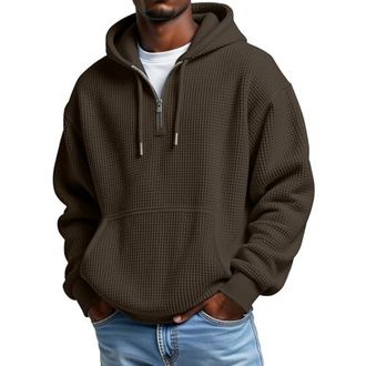 Generic Sweat-shirt de sport à capuche pour homme, haut à manches longues pour lentraînement en plein air et une utilisation décontractée, pull à capuche déco