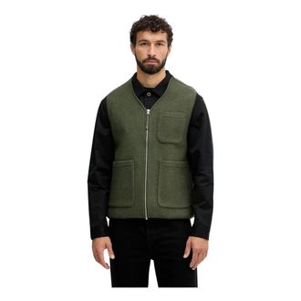 Benetton Weste aus Wollmischung - - Jackets - Herren - Gr&uuml;n - S