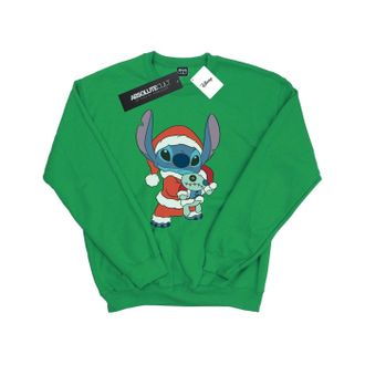 Disney Herren Lilo und Stitch Stitch Weihnachten Sweatshirt (Irish Green)