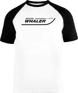 Vendax Vendax Best Awesome Boston Whaler DesignUnisex Baseball T-Shirt Manches Courtes Homme Femme Blanc Noir