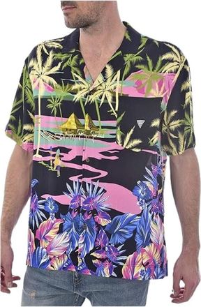 Guess Homme, Chemises, Multicolore, Taille: M Hawaiian Shirt Sandy