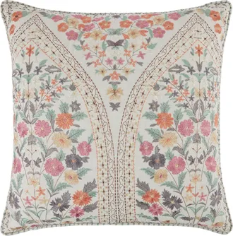 Butlers Dekokissen 50x50cm aus Baumwolle -Bohemian- Nostalgisches Polsterkissen f&uuml;r das Bett | Zierkissen f&uuml;r rustikale Einrichtungen