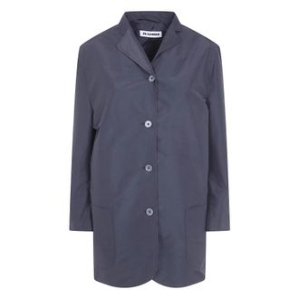 Jil Sander Single-Breasted Coats - - Coats - Damen - Blau - XL