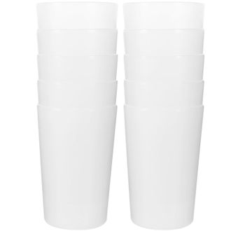 Hemobllo 10 St&uuml;ck Pack Zahnb&uuml;rstenbecher aus Bruchfestem Kunststoff Transparenter Mehrzweck Wasserbecher f&uuml;rs Badezimmer Wiederverwendbarer Zahnputzbecher f&uuml;r 