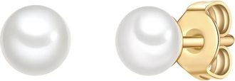 Glanzst&uuml;cke M&uuml;nchen Ohrringe - Sterling Silber Perlen-Ohrstecker S&uuml;&szlig;wasser-Zuchtp - Gr. unisize - in Wei&szlig; - f&uuml;r Damen