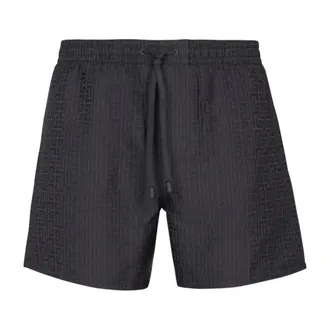 Balmain Badeshorts mit Monogramm - - Swimwear - Herren - Schwarzk - XL