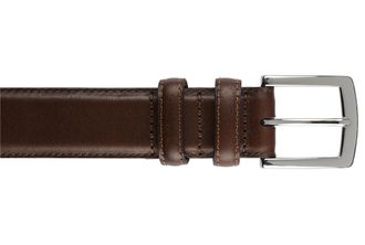Bexley Westgate silver - Ceinture homme châtaigne