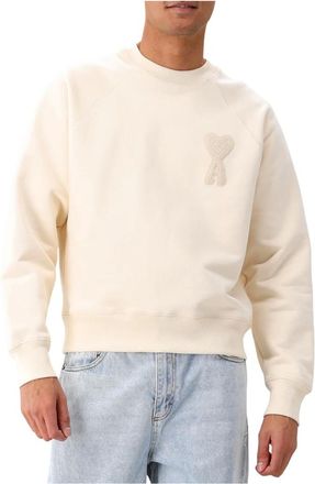Ami Pull Beige Heavy Loopback - Homme - Sweatshirts et sweats &agrave; capuche - Beige - Taille: 2XL