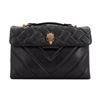 Kurt Geiger Gepolsterte Lederhandtasche - - Bags - Damen - Schwarzk - ONE SIZE