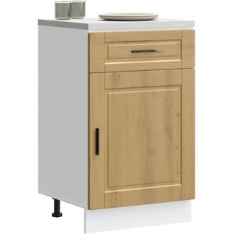 vidaXL Vidaxl - Armoire de cuisine Porto ch&ecirc;ne artisanal bois ding&eacute;nierie