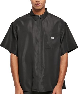 Urban Classics Herren Recycled Nylon Shirt Black, XL