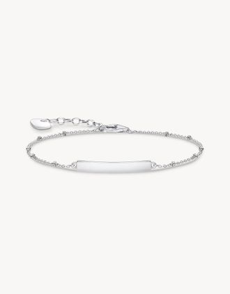 Thomas Sabo Bracelet classique avec boules en argent sterling-Argent&eacute;