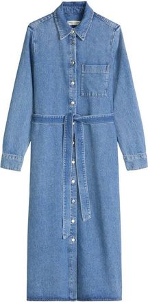 Marc O'Polo Damen Jeanskleid mit Bindeg&uuml;rtel