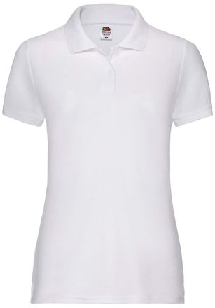 Fruit Of The Loom Damen Lady-Fit Poloshirt 65/35 XS S M L XL XXL verschiedne Gr&ouml;&szlig;en von Fruit of the Loom XXL,Wei&szlig; XXL,Weiss