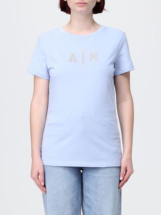 A|X Armani Exchange T-Shirt Femme couleur Bleu Ciel