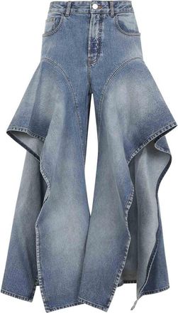 Alaia Pantalons D&eacute;contract&eacute;s - Bleu