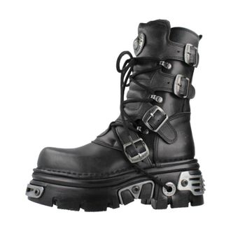 New Rock Stylische Schn&uuml;rstiefel - - Shoes - Damen - Schwarzk - 37 EU