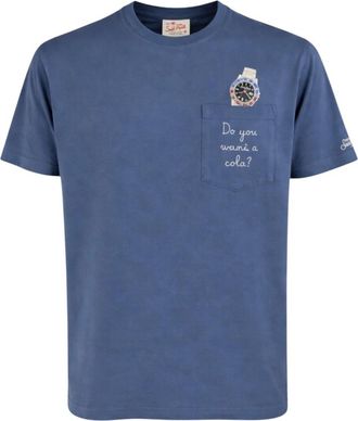 MC2 Saint Barth Homme, Tops, Bleu, Taille: M Austin T-shirt