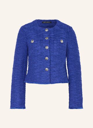Betty Barclay Kastenjacke Aus Boucl&eacute; Mit Glitzergarn blau