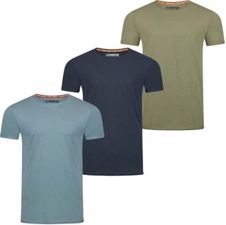 Riverso RIVLenny Lot de 3 t-Shirts Basiques pour Homme à col Rond Coupe Droite Manches Courtes Uni Fil flammé 100% Coton, Mélange de Couleurs 2., XXXXL