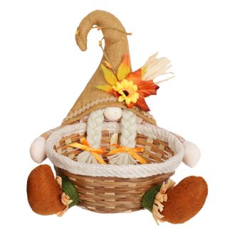 Generic Geerntete Tischdekoration - Dankesch&ouml;n S&uuml;&szlig;igkeitenkorb, Ahornblatt-Design, Figuren und Puppen, Rustikaler Herbststil, Bunte Details, Handgefertigt | P