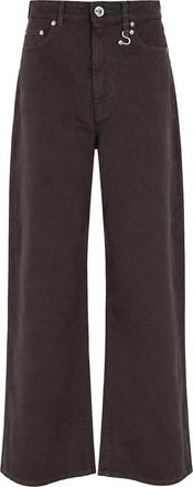 Sportmax Straight Leg Jeans - Dunkelbraun