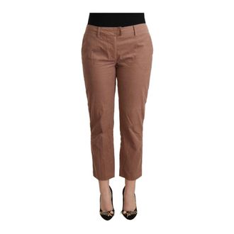 Costume National Stilvolle Cropped Hose in Braun - - Trousers - Damen - Braun - S