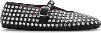 Alaia Leder Ballettflats - - Shoes - Damen - Schwarzk - 39 EU