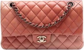 Chanel Sac bandouli&egrave;re vintage double rabat Pre-owned - Femme - Pre-owned - Orange - Taille: ONE Size