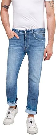 Replay Herren Jeans Grover Straight-Fit Bio, Medium Blue 009-1 (Blau), 29W / 32L