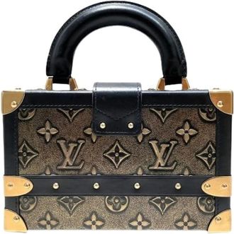 Louis Vuitton Sac &agrave; main en cuir Petite Malle Pre-owned - Femme - Pre-owned - Brun - Taille: ONE Size