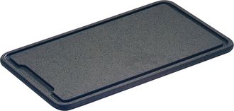 Zassenhaus Tranchierbrett aus Hochdruck-Polyäthylen in der Farbe Anthrazit, Maße: 42cm x 27cm x 1,5cm, 060041