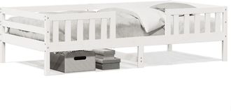 Generic Massivholzer Einzelbettgestell mit Lattenrost - Geeignet f&uuml;r Schlafzimmer & Wohnzimmer (90 x 190 cm)